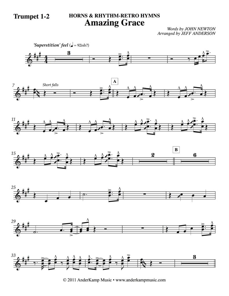 Amazing Grace-Retro Hymns - AnderKamp Music