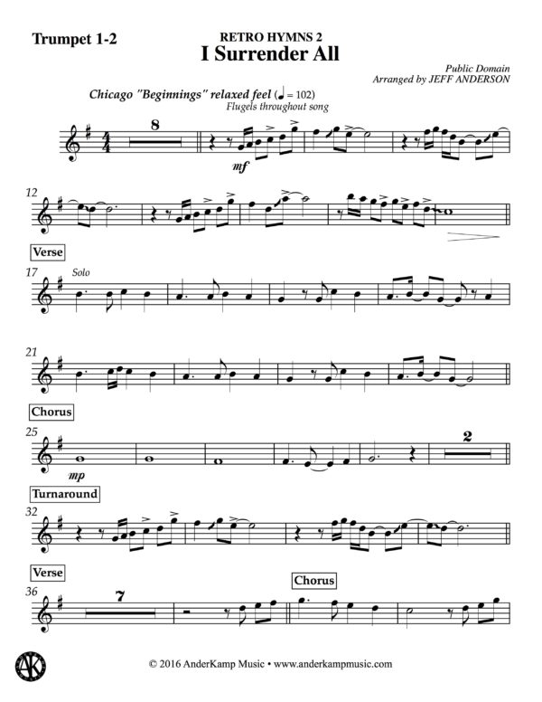 I Surrender All – Retro Hymns 2 - AnderKamp Music