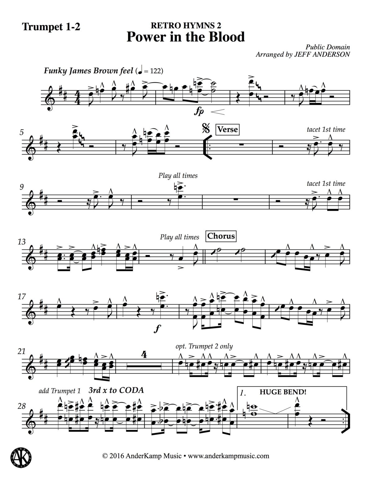 Power in the Blood – Retro Hymns 2 - AnderKamp Music